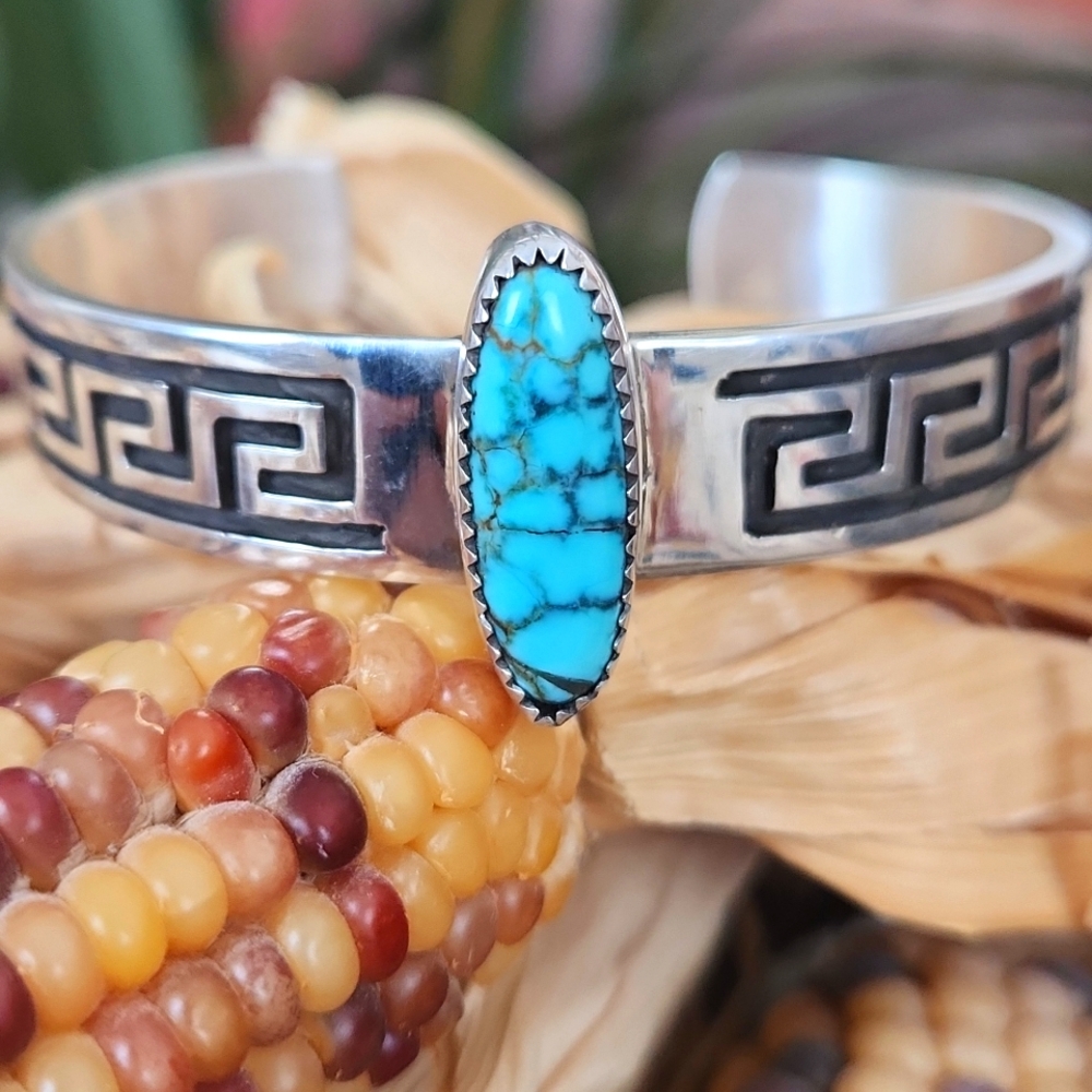 Stunning Native American Navajo New Lander Turquoise … - Gem